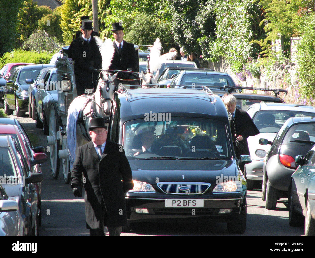 The funeral cortege of Dennis Heymer, who died on May 15 aged 79. The ...