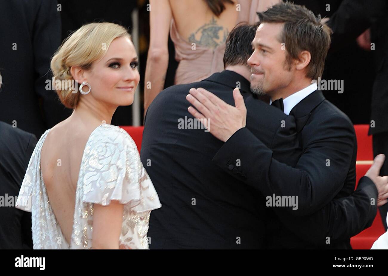 Diane Kruger (left) and Brad Pitt (right) at the Palais de Festival during the 62nd Cannes Film ...