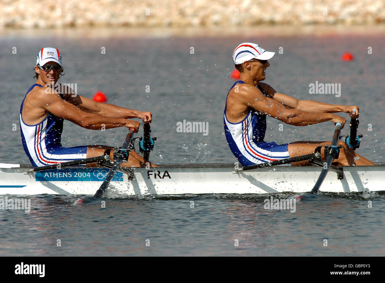 Rowing athens olympic games 2004 mens double sculls final hi-res stock ...
