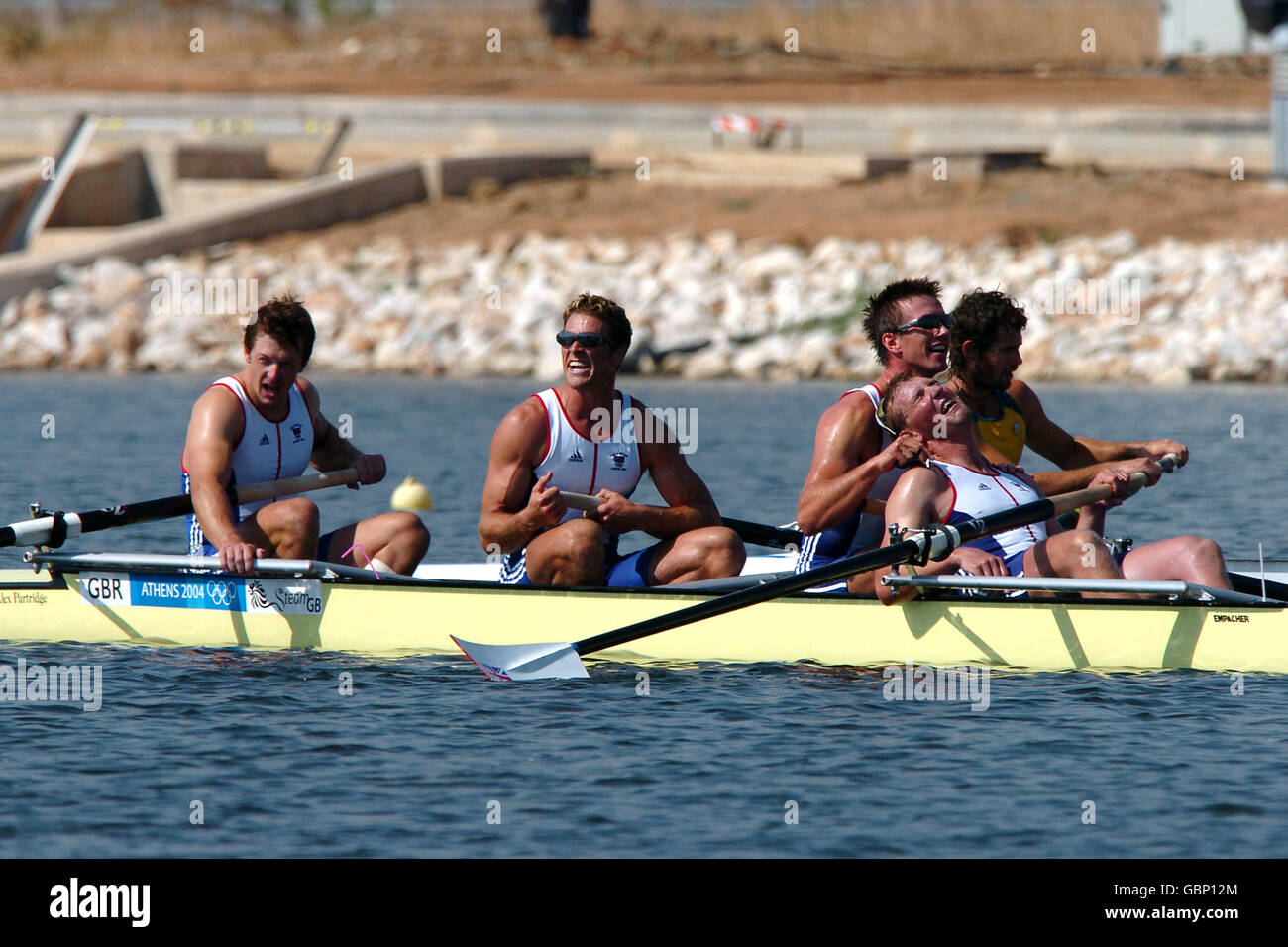 Olympics 2004 Rowing Mens Four Final High Resolution Stock Photography ...