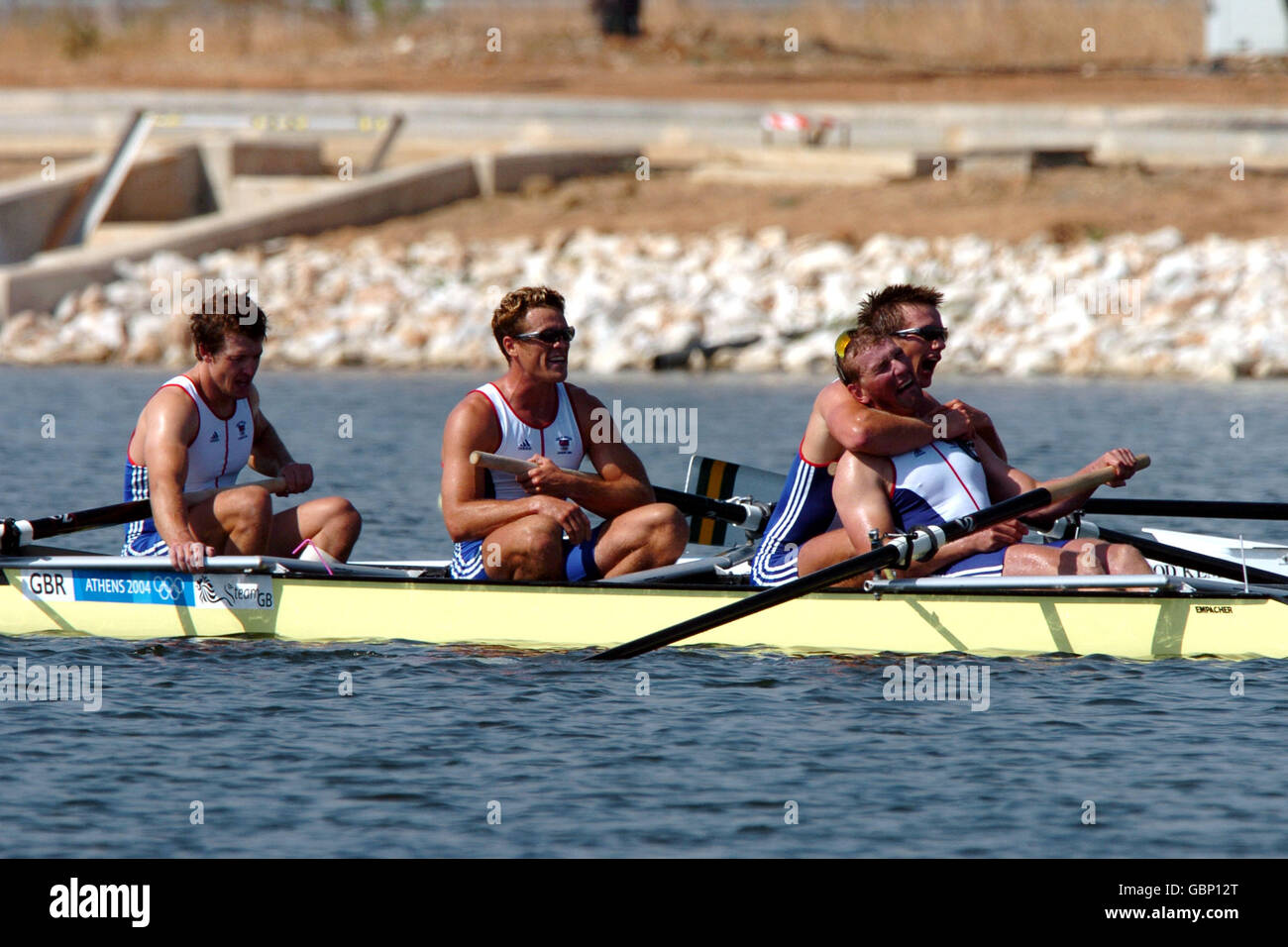 Great Britain's Mens Four of Matthew Pinsent, Ed Coode, James Cracknell ...