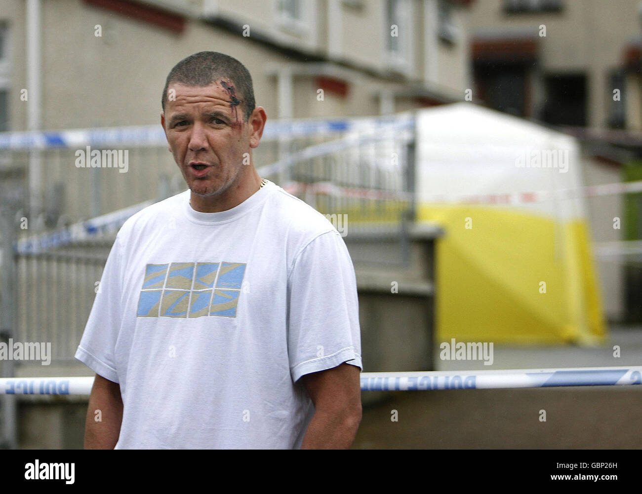 Peter Neill who was injured in an attack which left one man dead at the ...