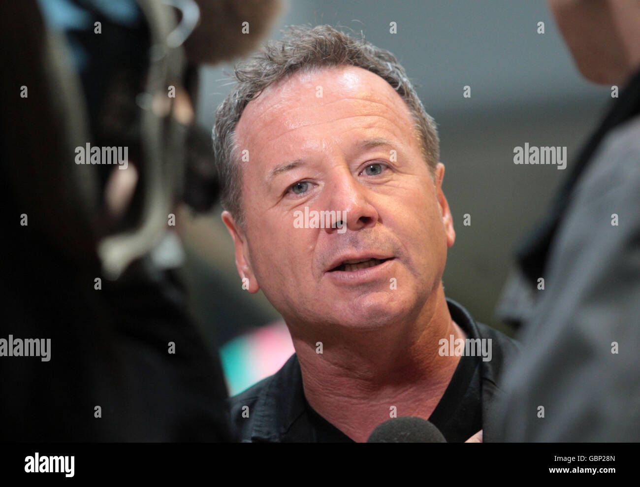 Jim Kerr of Simple Minds at a signing session, to celebrate the release ...