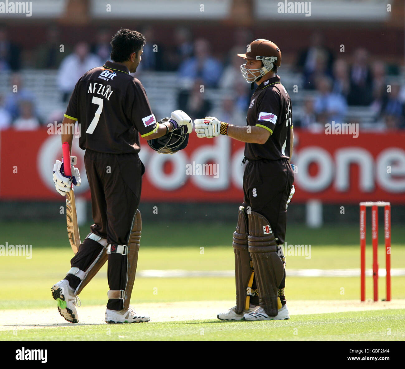 Surrey brown caps captain usman afzaal against the middlesex crusaders ...