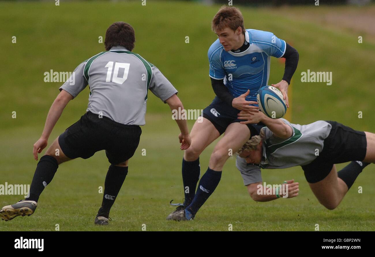 Match action between Scotland Under 20's and Ireland Under 20's during ...