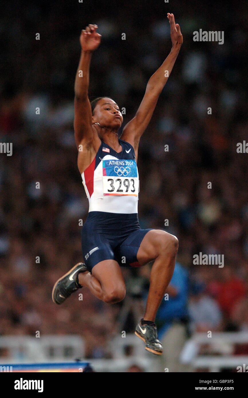 Athletics - Athens Olympic Games 2004 - Women's Long Jump - Final Stock ...