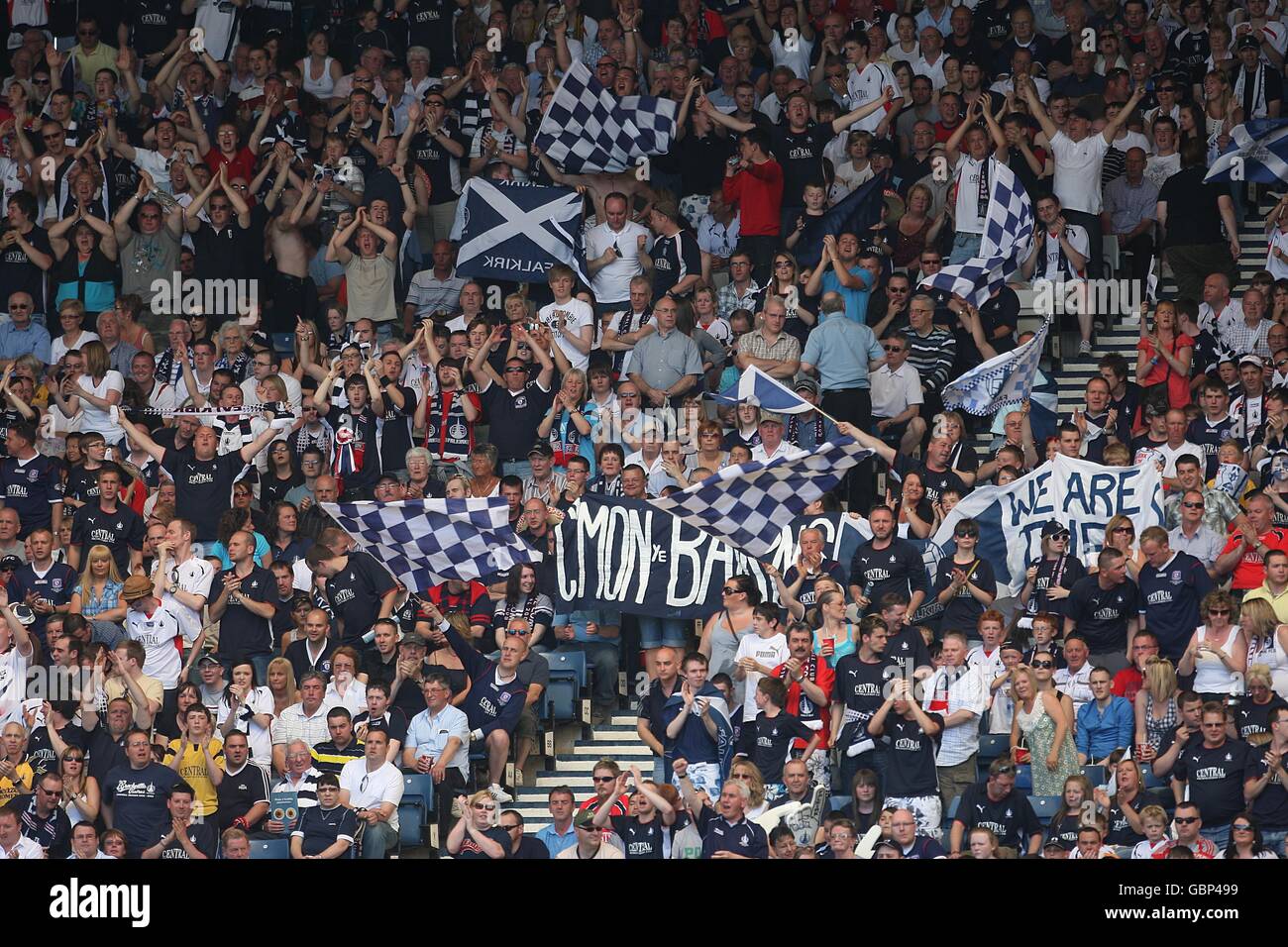 Falkirk Fans In The Stands High Resolution Stock Photography and Images ...