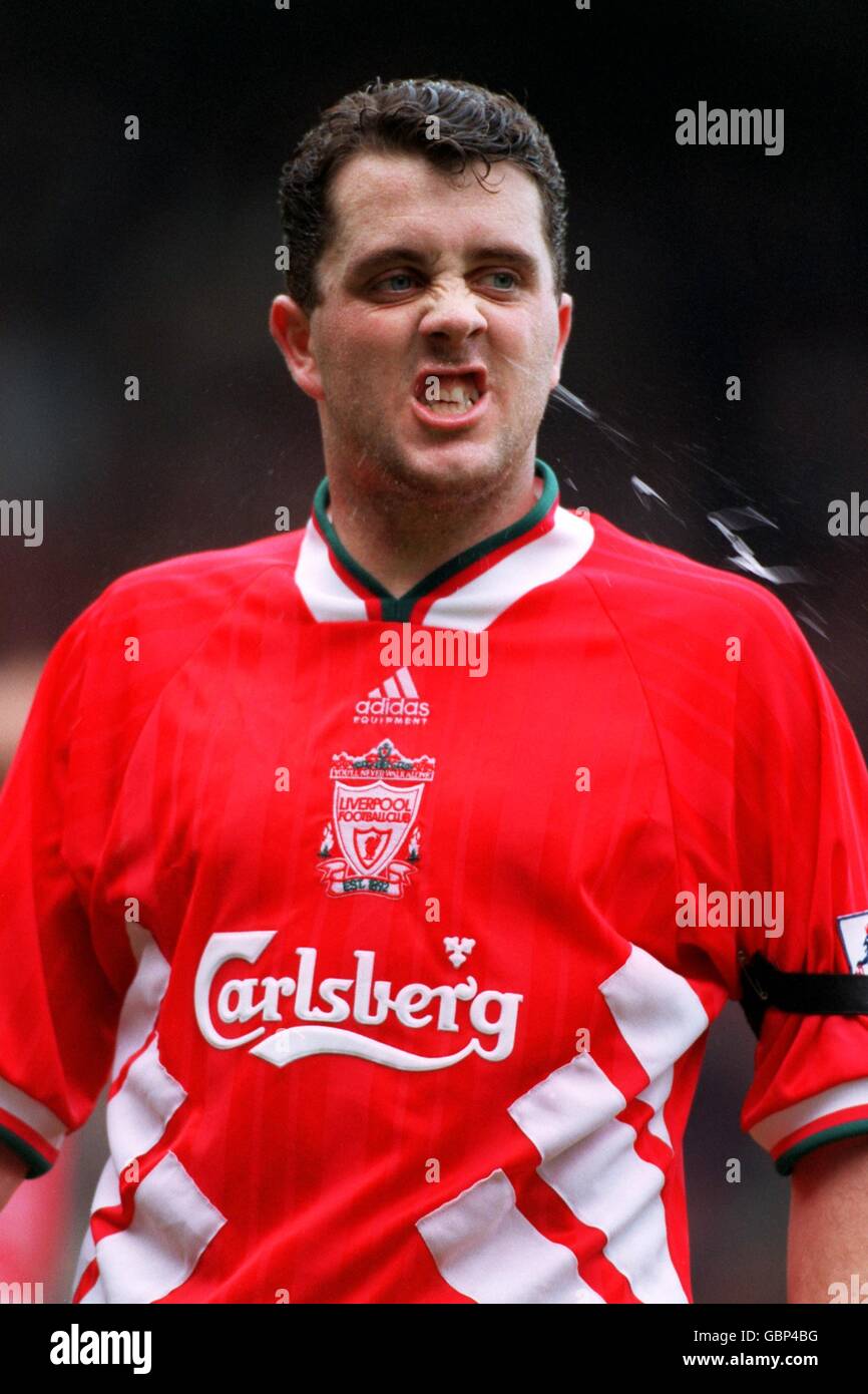 Football gob spit snot green greenie greeny flem phlem hi-res stock ...