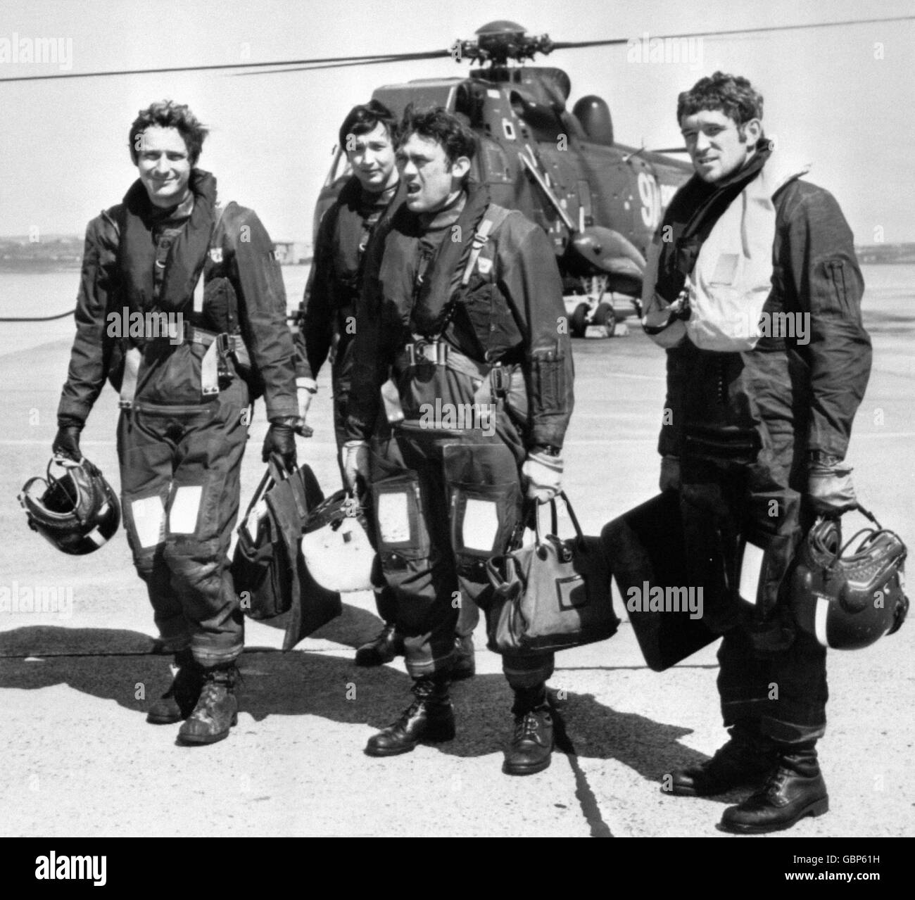 From left; Lt Charlie Thornton, Lt Keith Thomason, Lt Fred Robertson ...