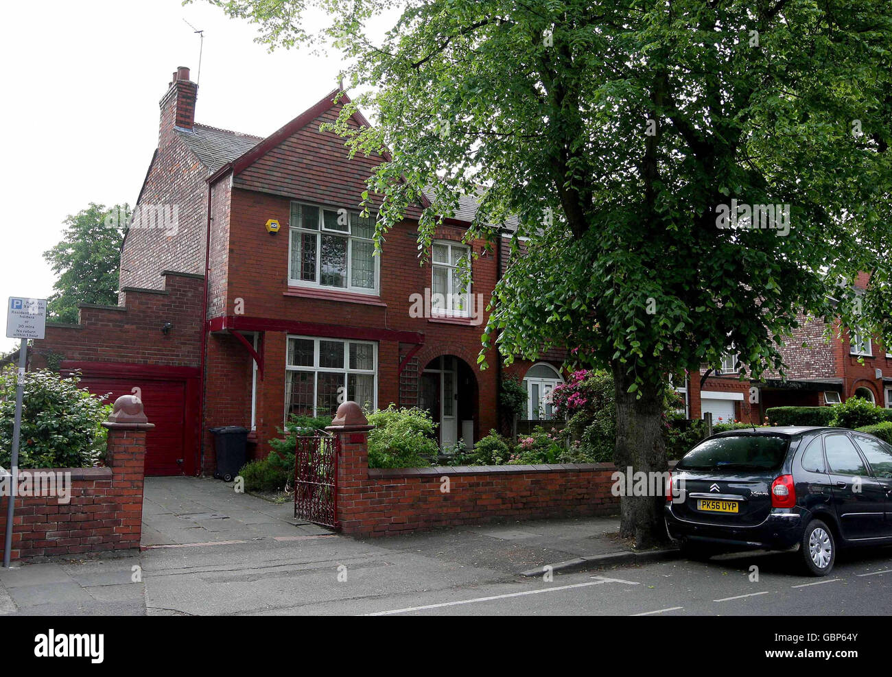 A general view of Hazel Blears' house in Salford, Manchester Stock ...