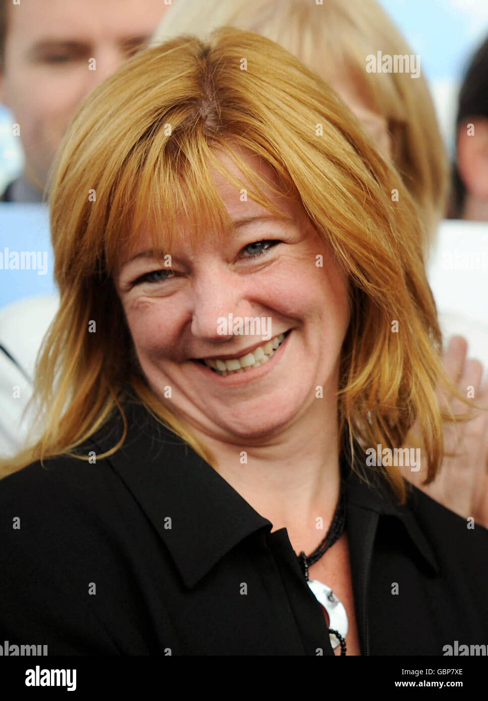 Wales Conservative MEP Kay Swinburne as she greets Conservative Party ...