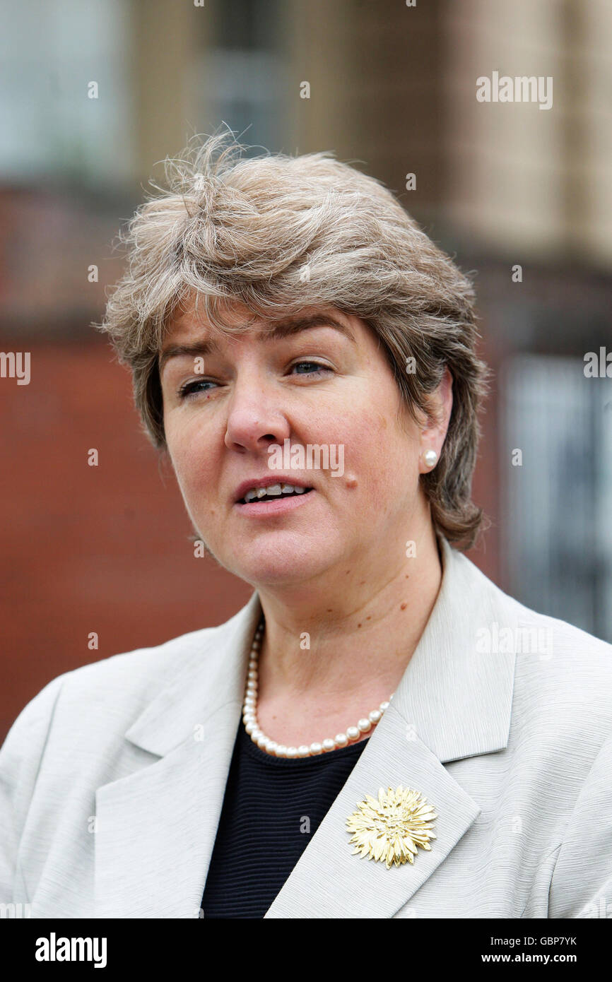 Labour MP Jane Kennedy gives a television interview outside her ...