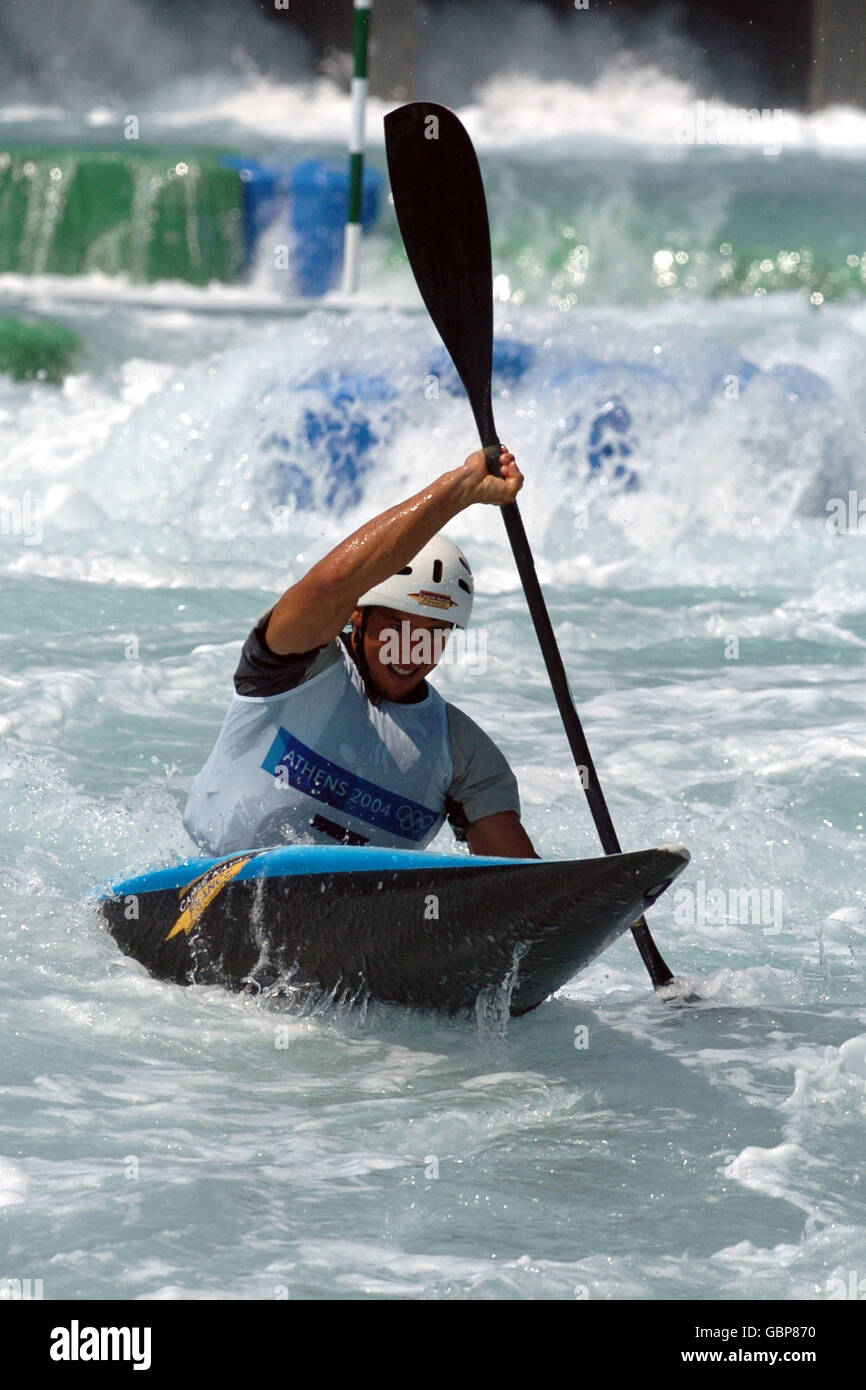 Canoeing - Athens Olympic Games 2004 - Canoe Slalom Racing Stock Photo ...
