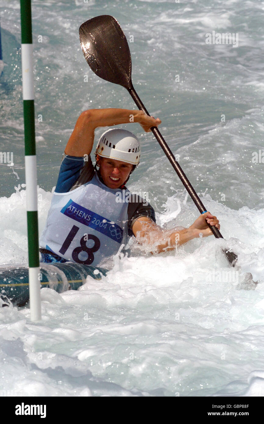 Canoeing - Athens Olympic Games 2004 - Canoe Slalom Racing Stock Photo ...