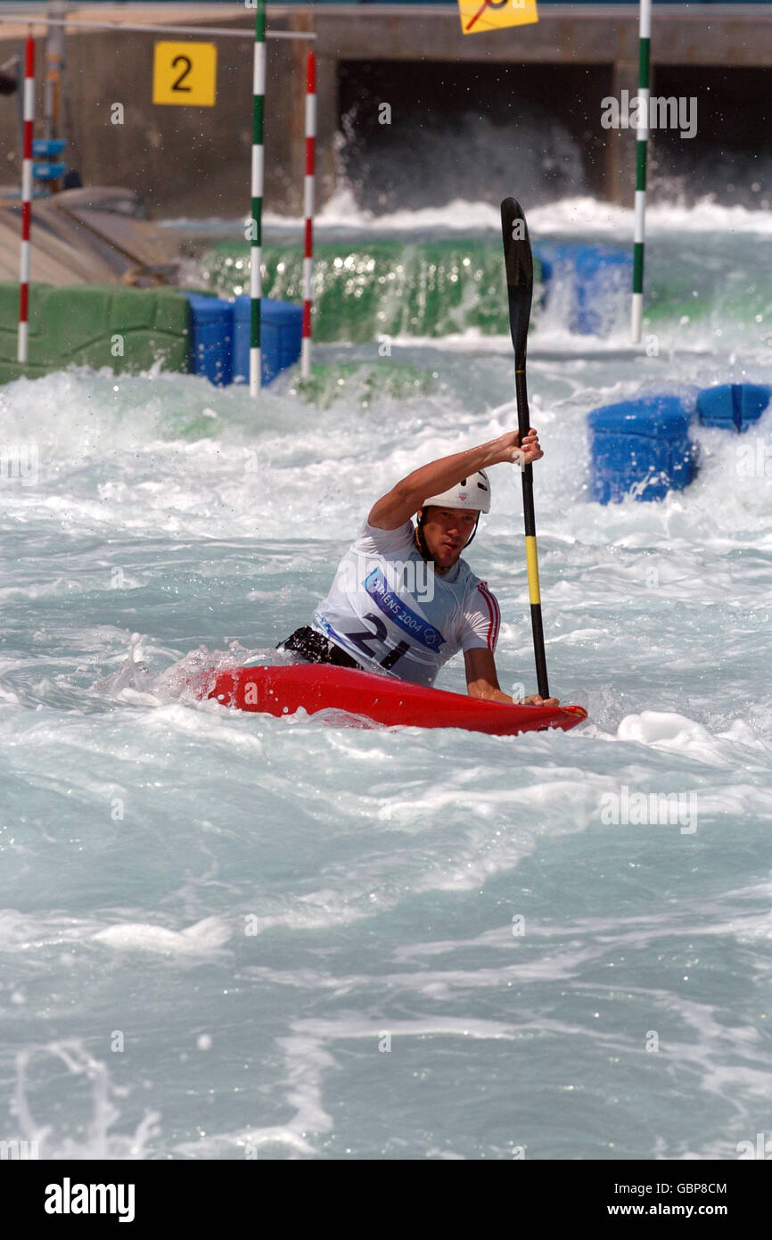 Canoeing - Athens Olympic Games 2004 - Canoe Slalom Racing Stock Photo ...