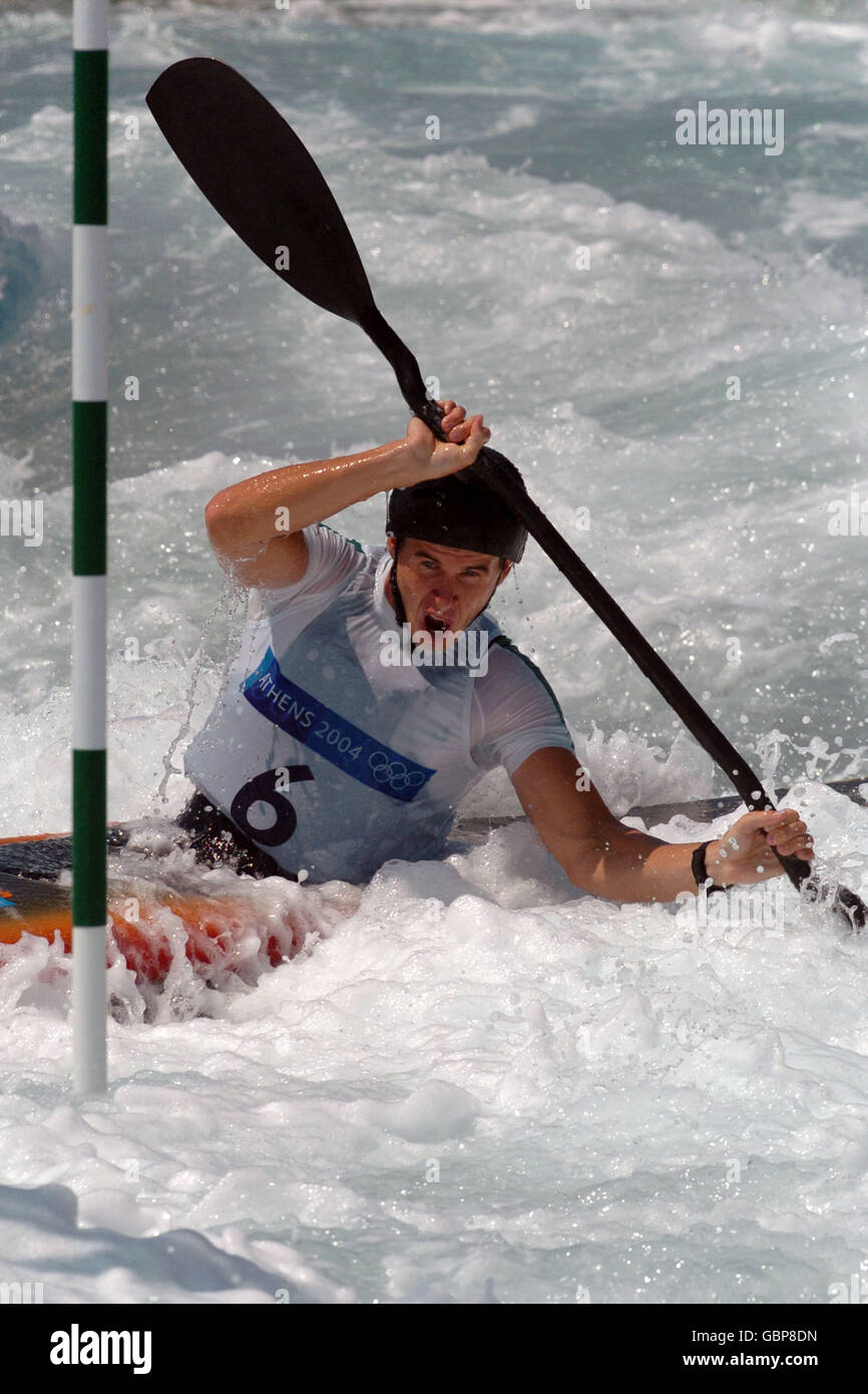 Canoeing - Athens Olympic Games 2004 - Canoe Slalom Racing Stock Photo ...