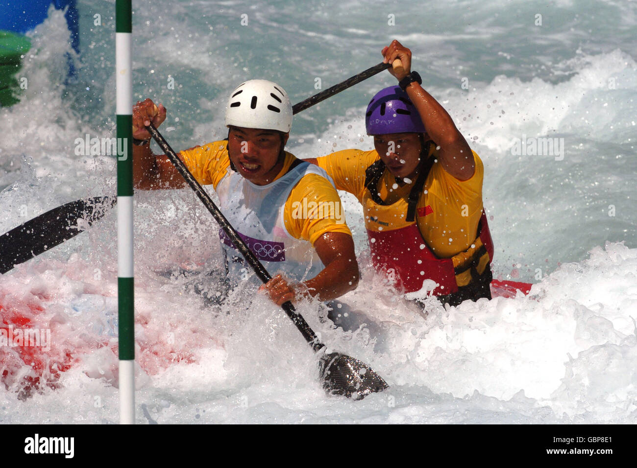 Canoeing - Athens Olympic Games 2004 - Canoe Slalom Racing. Fubin Chen ...