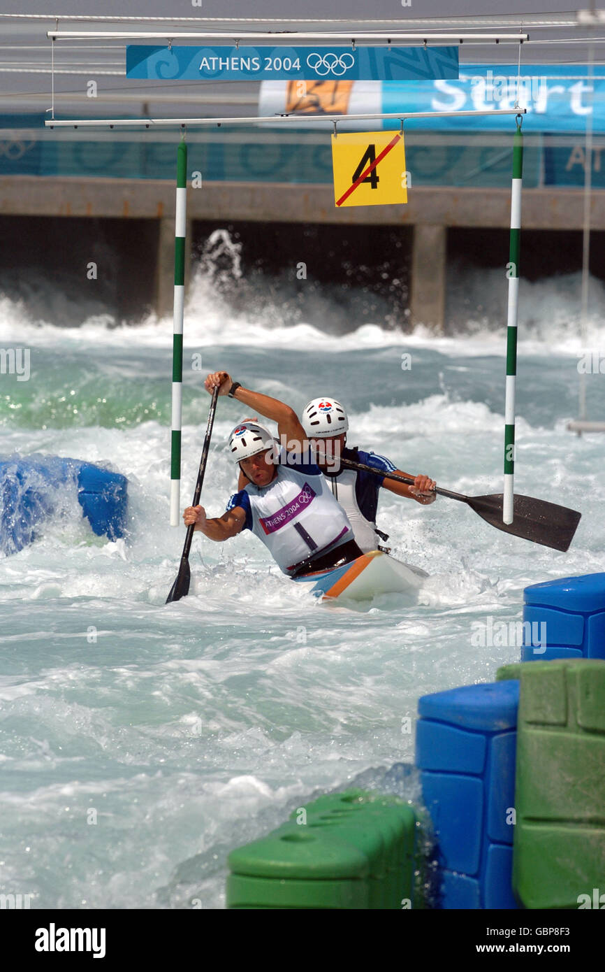 Canoeing - Athens Olympic Games 2004 - Canoe Slalom Racing Stock Photo ...