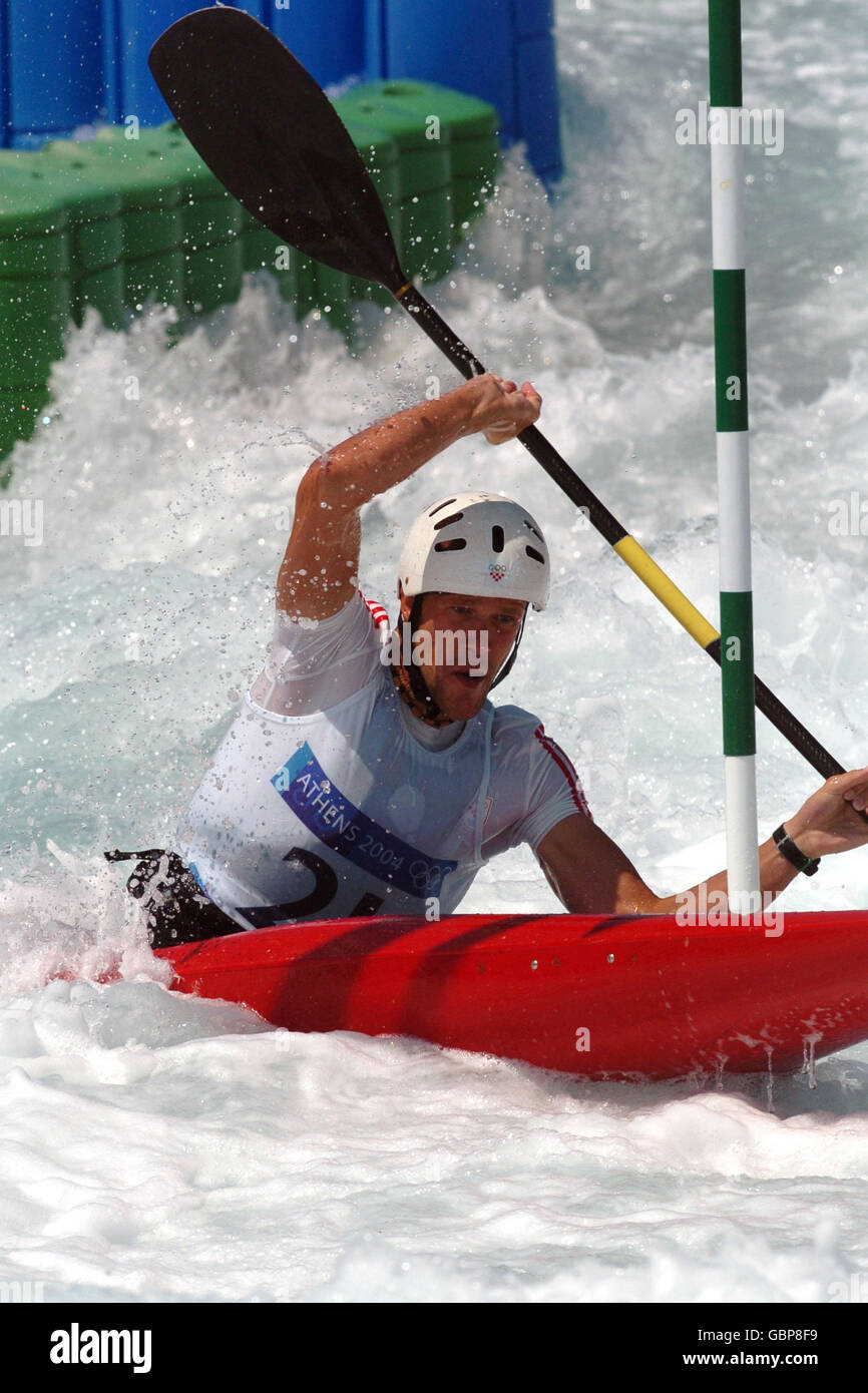 Canoeing - Athens Olympic Games 2004 - Canoe Slalom Racing Stock Photo ...