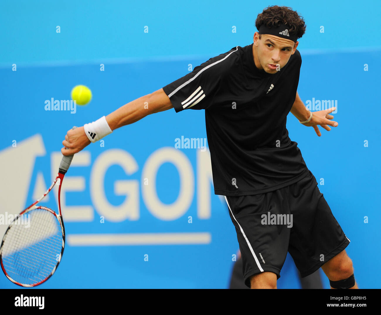 2008 Junior Wimbledon Boy's winner Grigor Dimitrov from Bulgaria, in ...