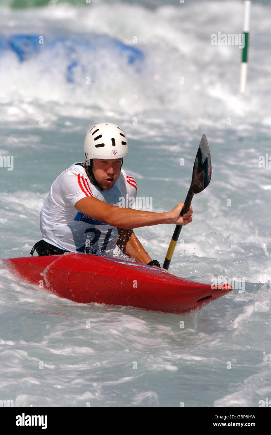 Canoeing - Athens Olympic Games 2004 - Canoe Slalom Racing Stock Photo ...