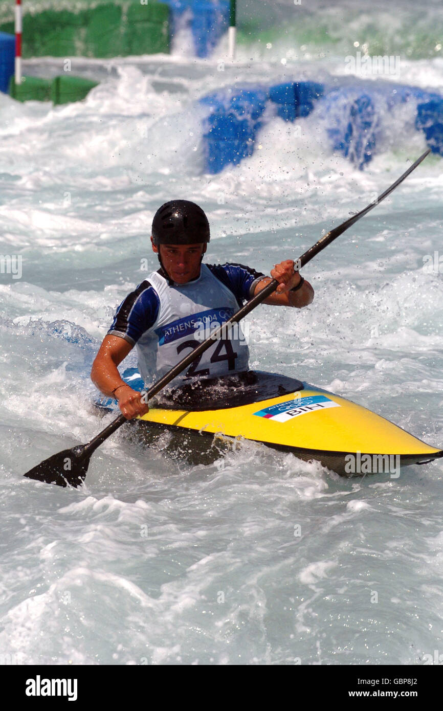 Canoeing - Athens Olympic Games 2004 - Canoe Slalom Racing Stock Photo ...