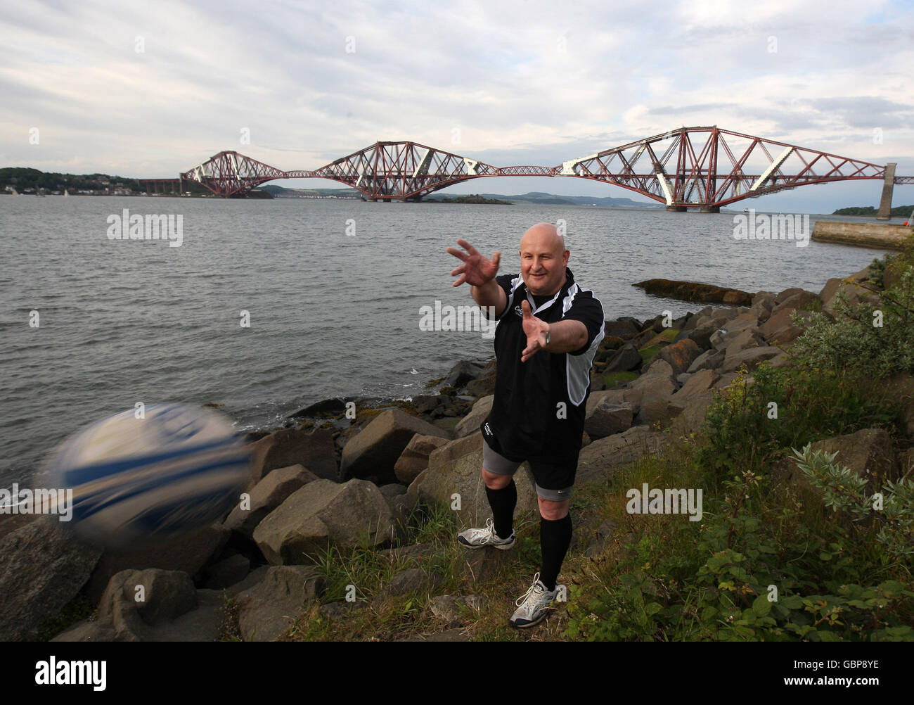 Queensferry Chariman Allan Carson following the training session at ...