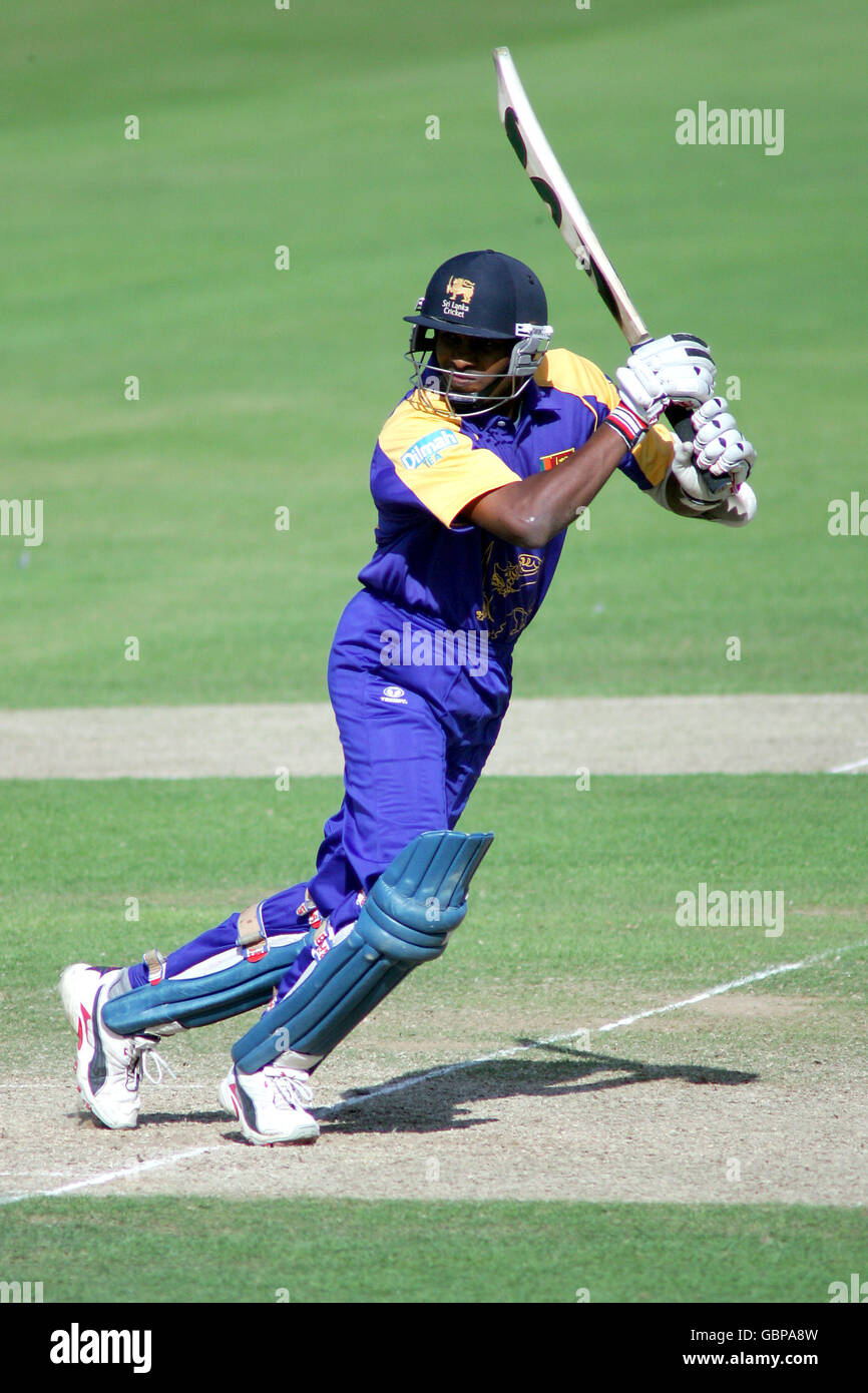 Sri Lanka's Saman Jayantha in action against Zimbabwe Stock Photo - Alamy