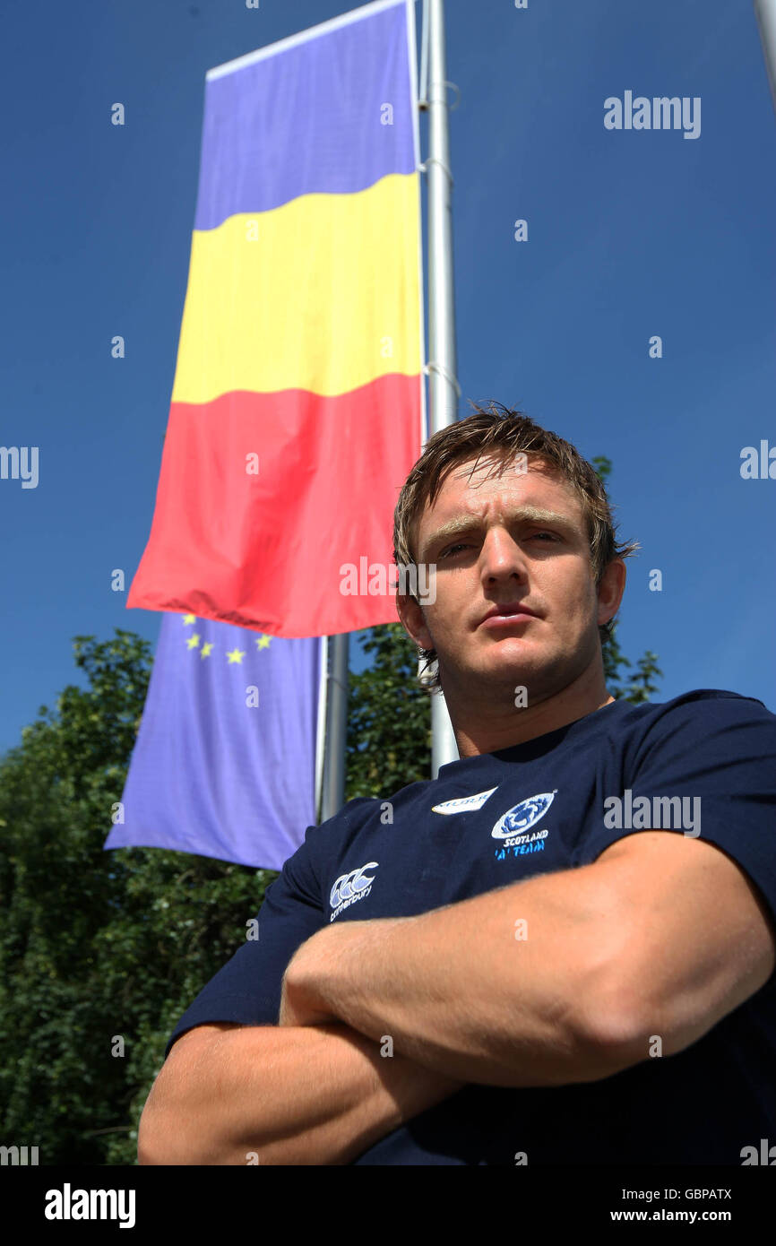 Scotland A's Rory Lawson during a photocall at the Ramada Plaza Hotel ...