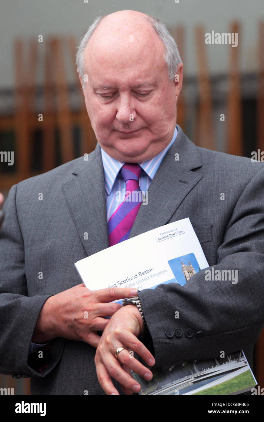 Edinburgh to launch his report into scottish devolution hi-res stock ...