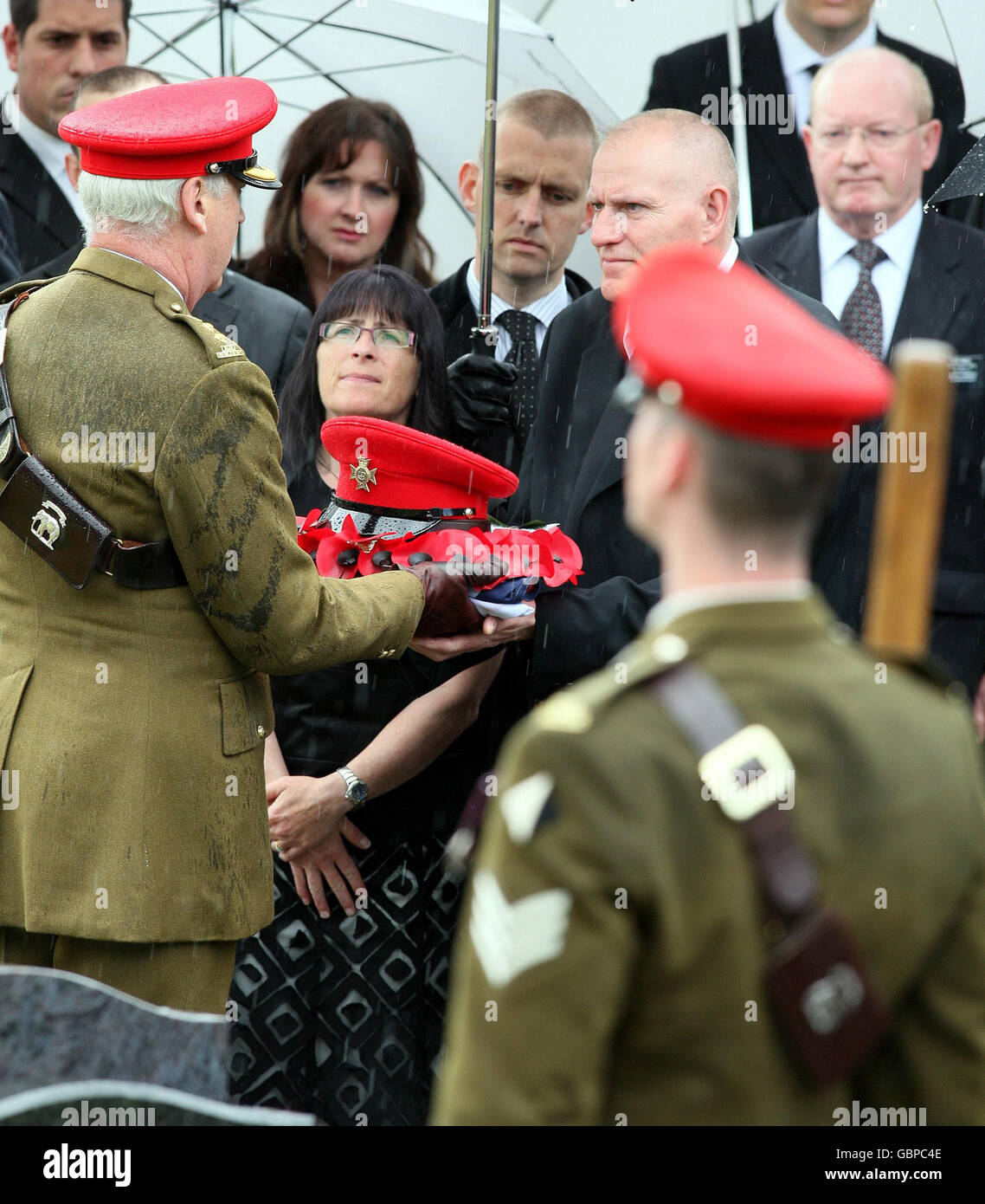 Lance Corporal Nigel Moffett funeral Stock Photo - Alamy