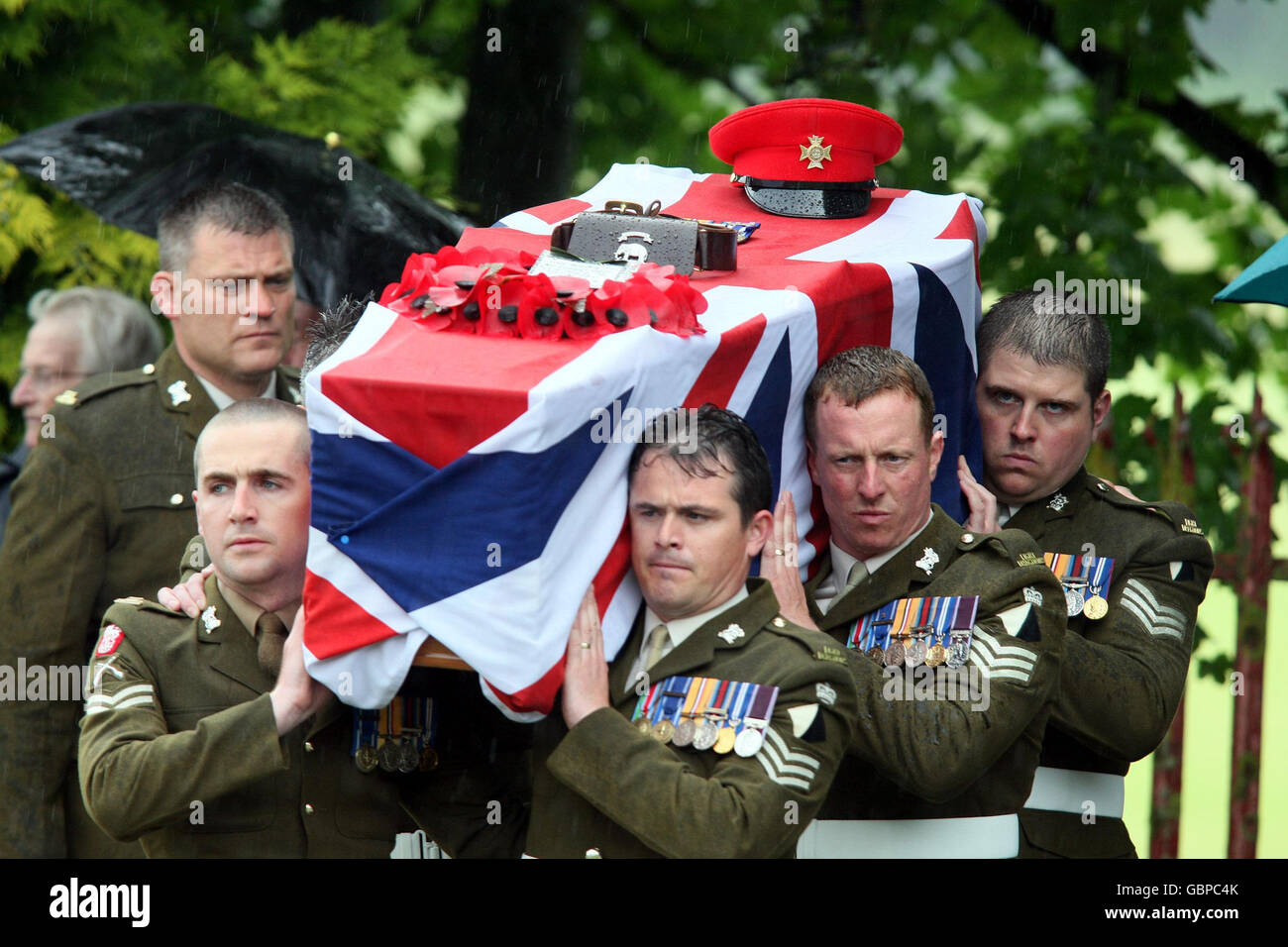 Lance Corporal Nigel Moffett funeral Stock Photo - Alamy