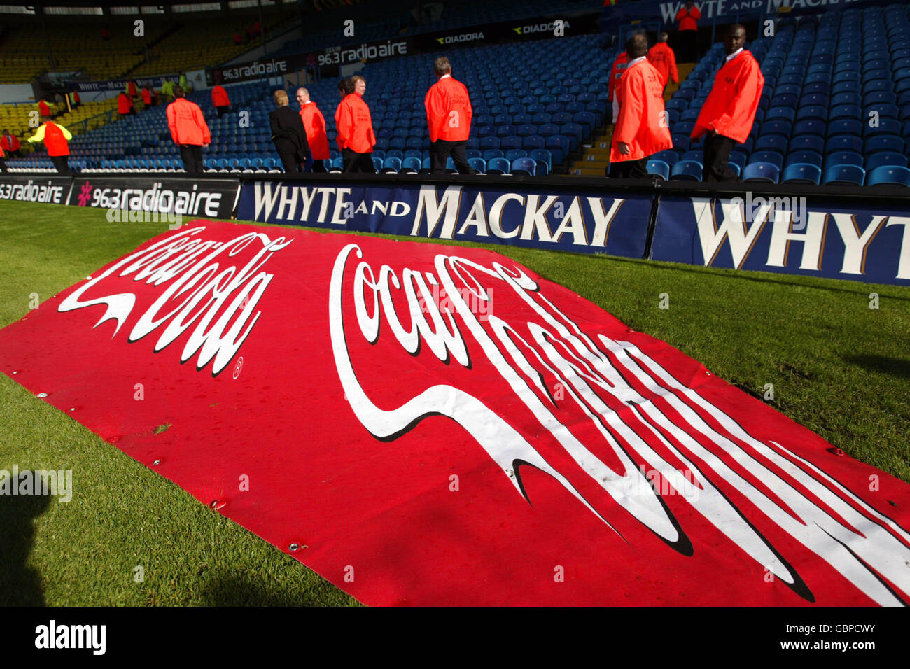 Coca cola advertising at elland road hi-res stock photography and ...
