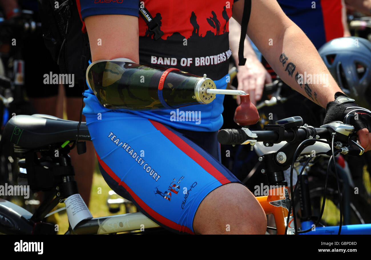 Band of Brothers Battlefield Bike Ride Stock Photo - Alamy