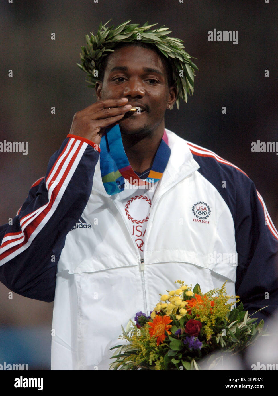 Athletics - Athens Olympic Games 2004 - Men's 100m Final Stock Photo ...