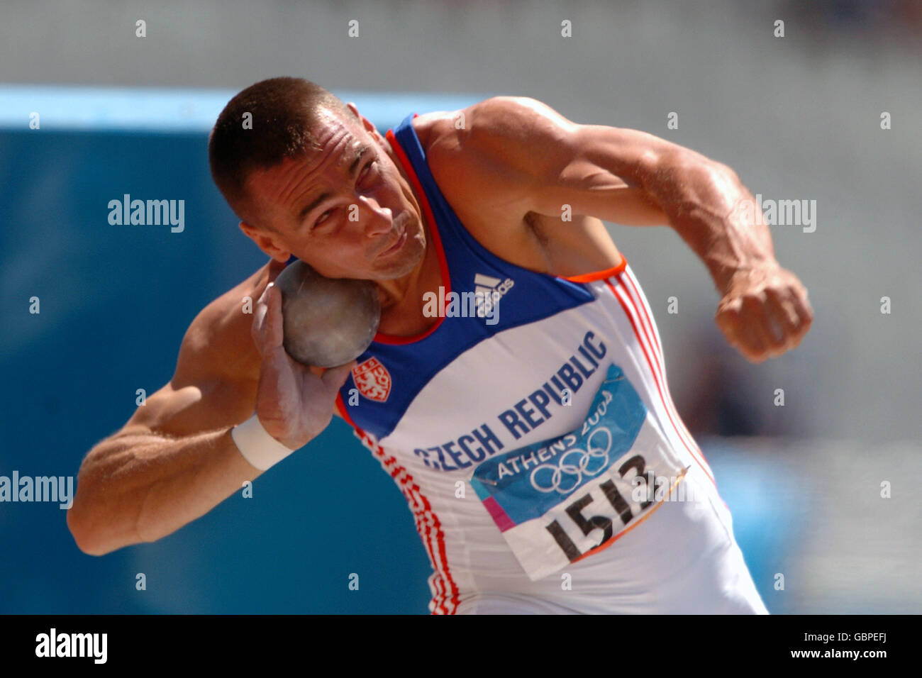 Athletics - Athens Olympic Games 2004 - Men's Decathlon - Shot Put ...