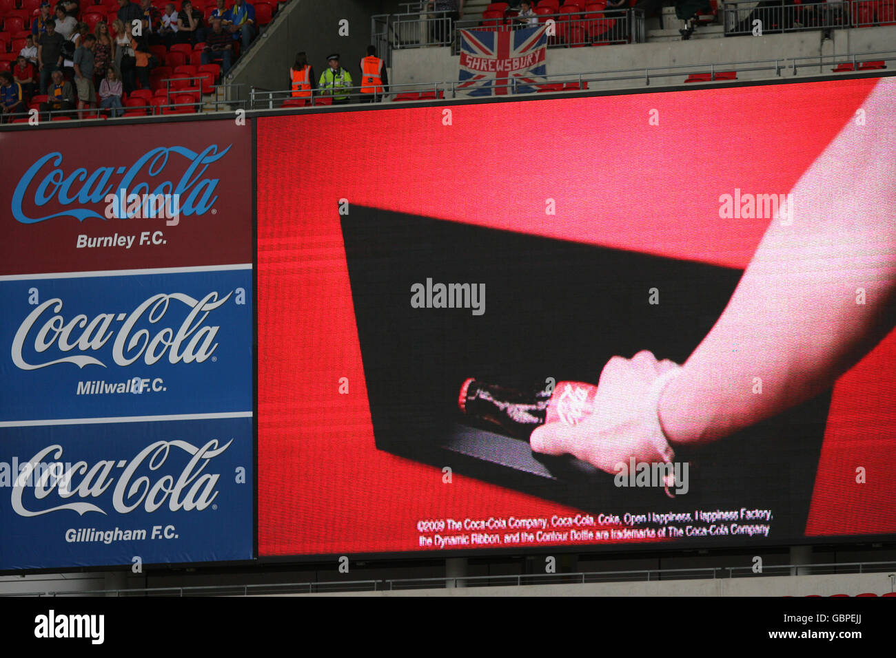 Signage coca cola gv general view datacoapplies hi-res stock ...