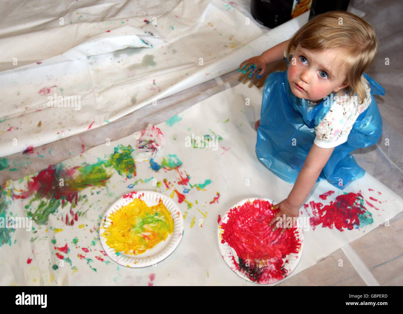 World's largest finger painting Stock Photo - Alamy