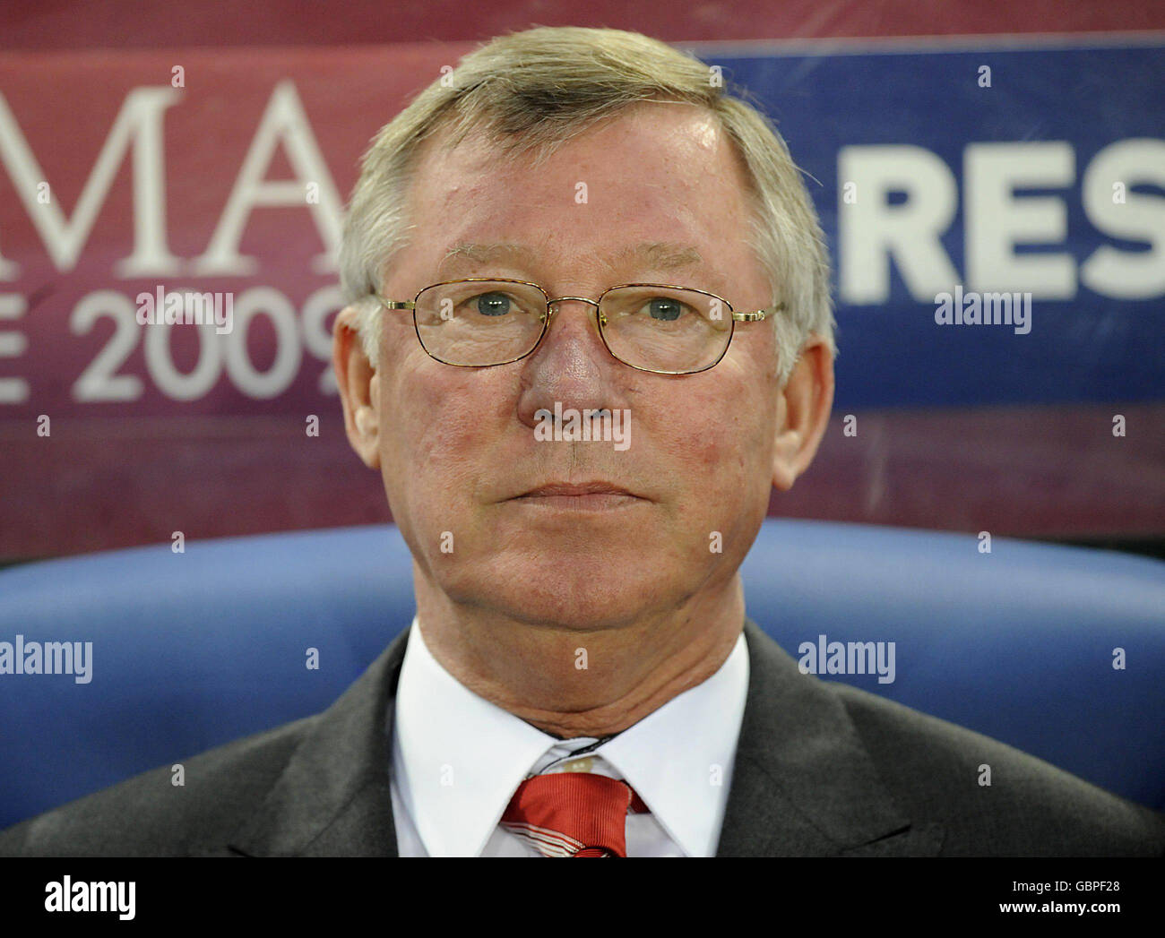 Manchester United manager Alex Ferguson before the UEFA Champions ...