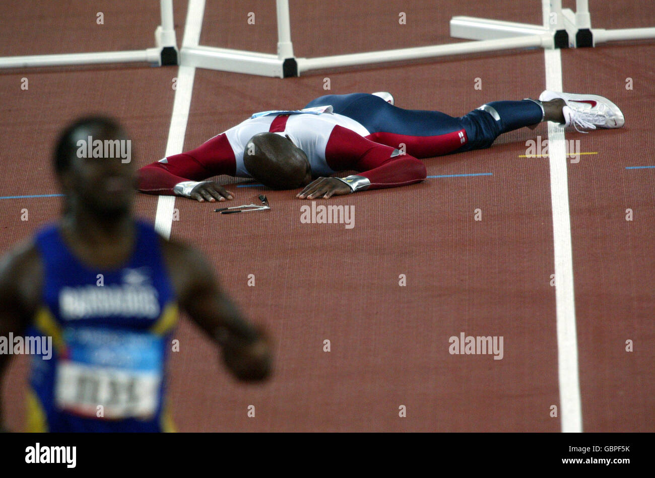 Hurdles falling hi-res stock photography and images - Alamy
