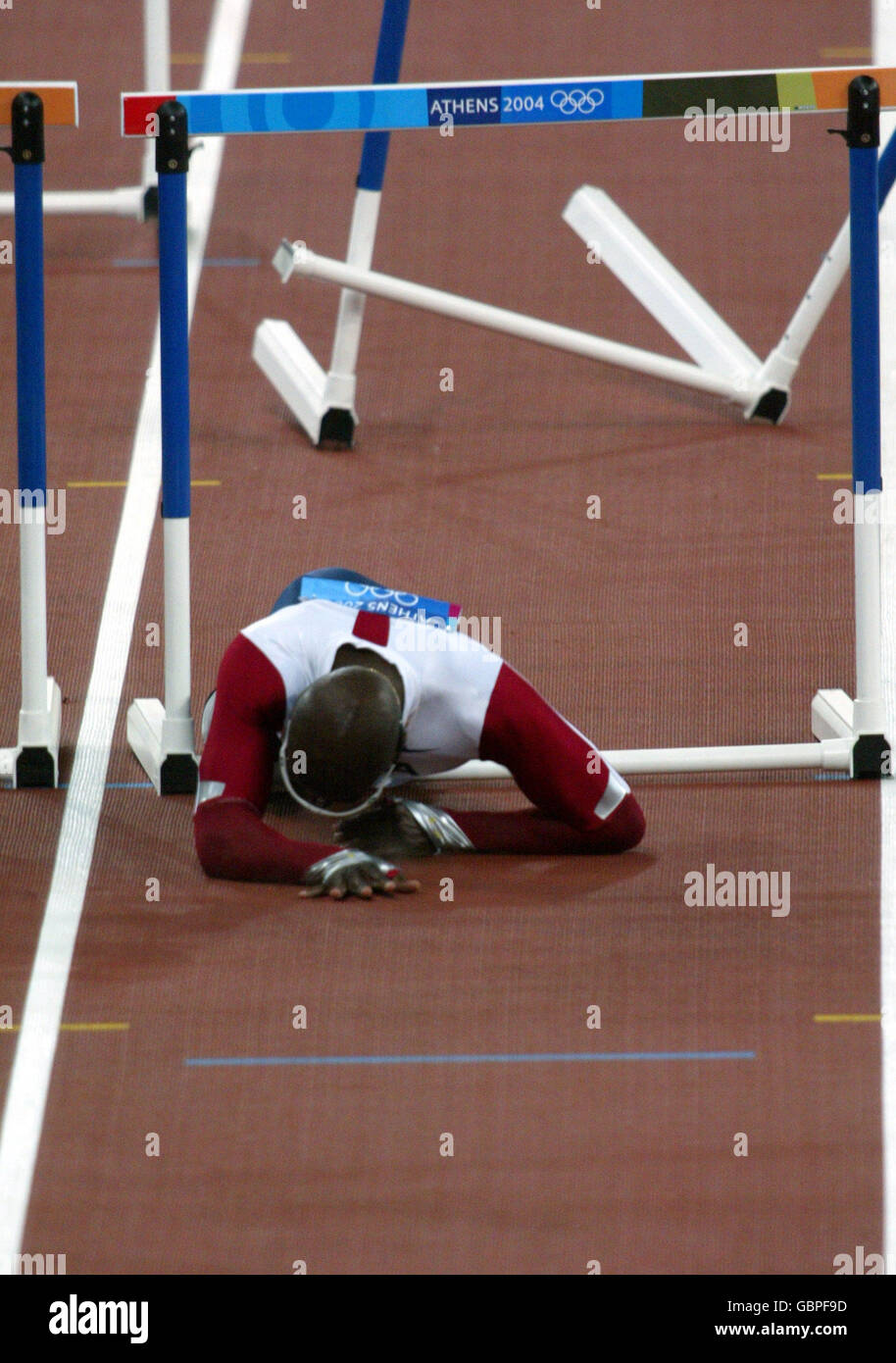 Athletics athens olympic games 2004 mens 110m hurdles final hi-res ...
