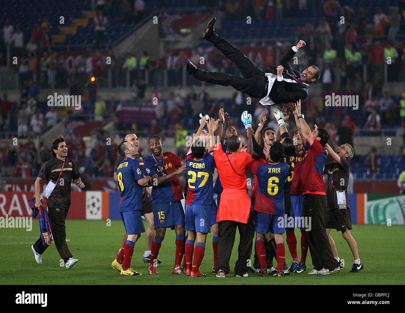 Pep guardiola barcelona 2009 hi-res stock photography and images - Alamy