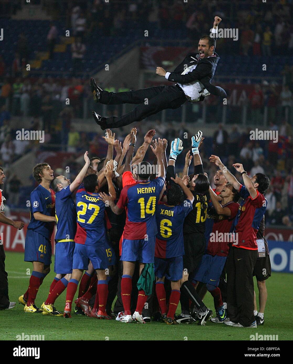 Football full length pep hi-res stock photography and images - Alamy