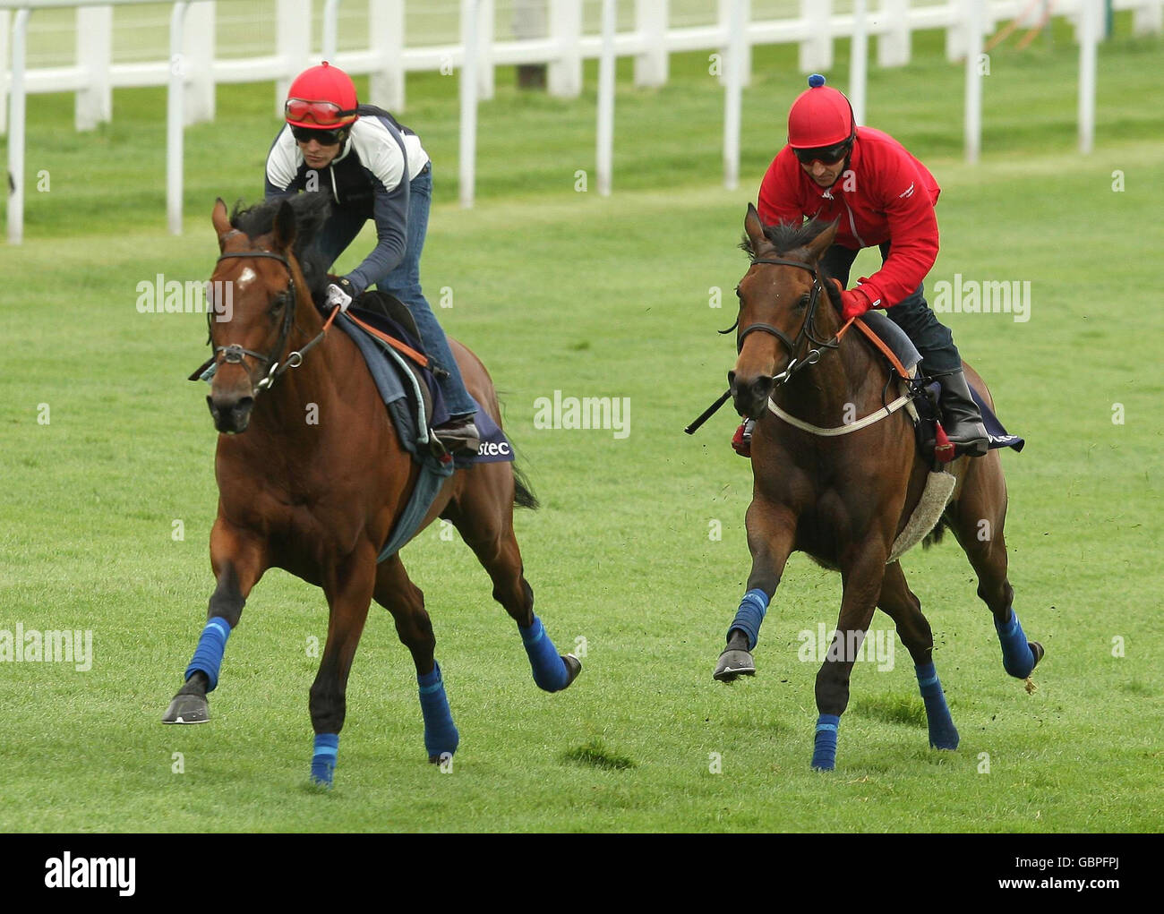 Horse Racing - Breakfast With The Stars - Epsom Racecourse Stock Photo ...