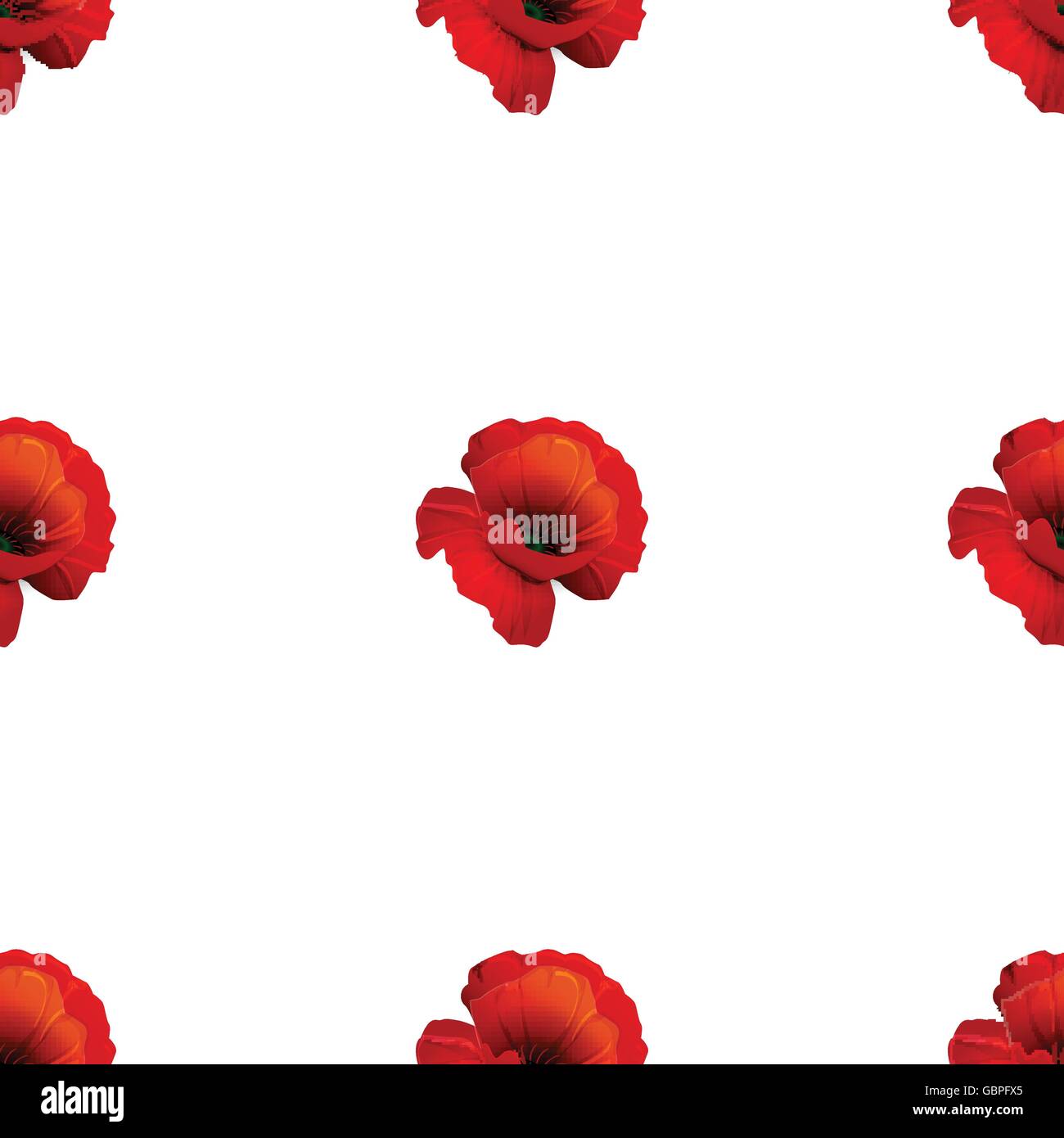 Poppy seamless pattern Stock Vector Image & Art - Alamy