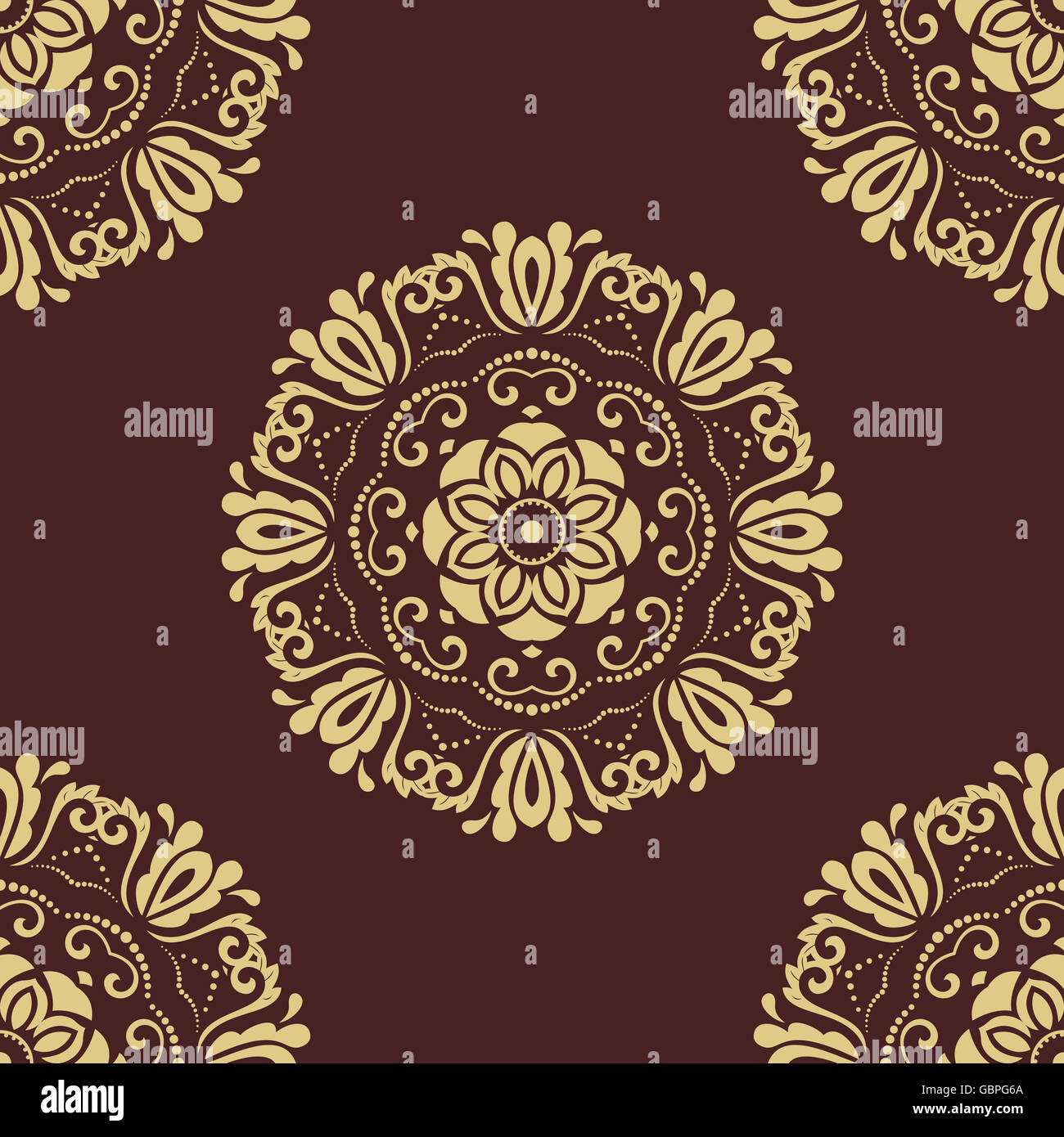 Seamless Wallpaper in the Style of Baroque Stock Photo - Alamy