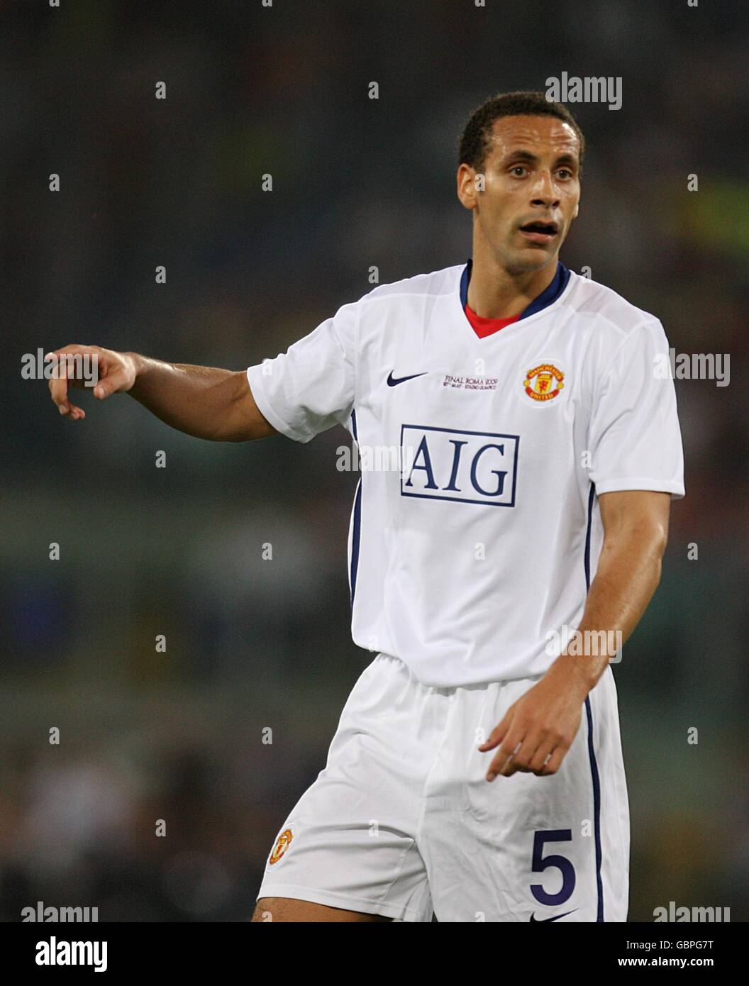 Rio ferdinand of manchester united football club hi-res stock ...