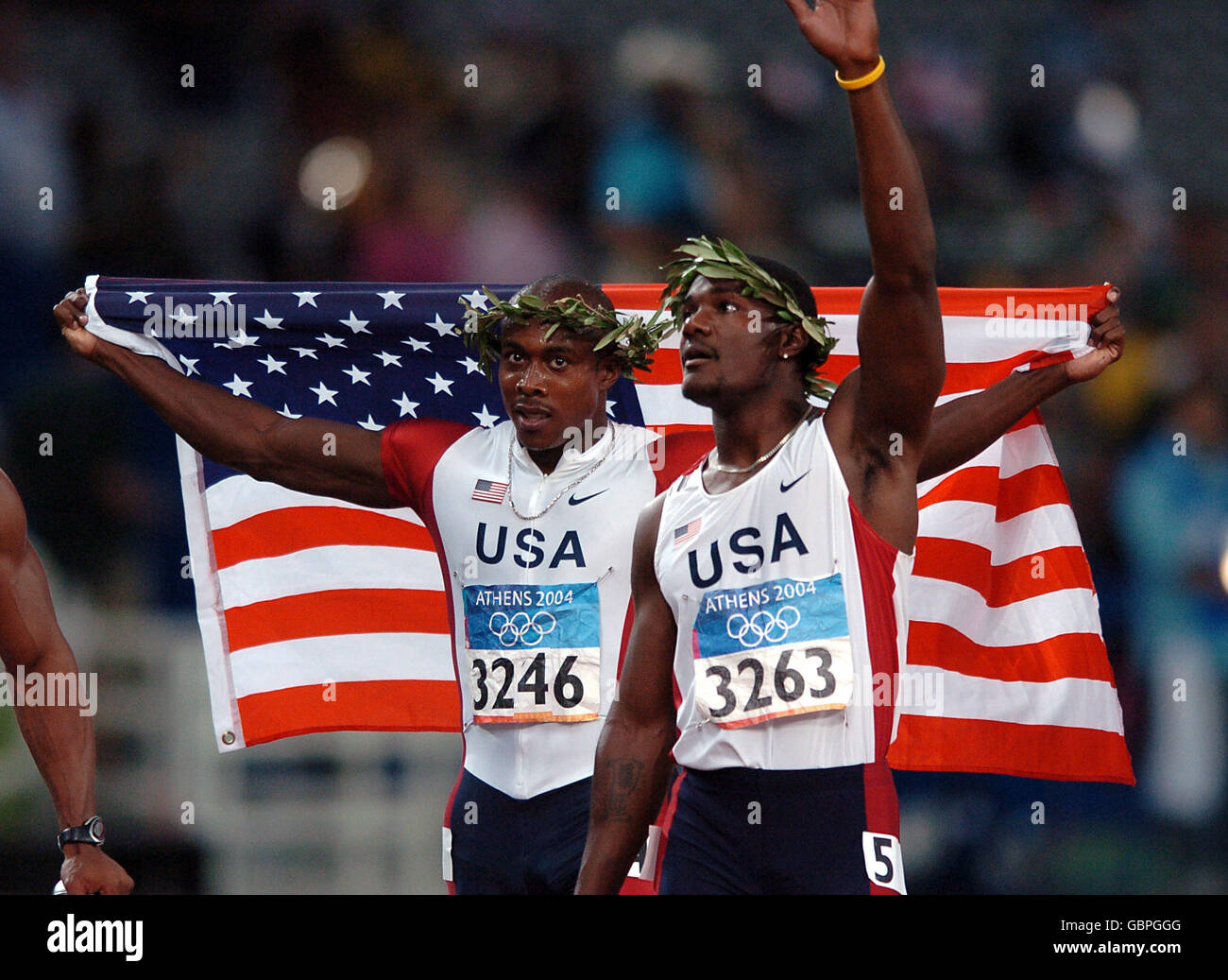 Athletics - Athens Olympic Games 2004 - Men's 200m - Final Stock Photo ...