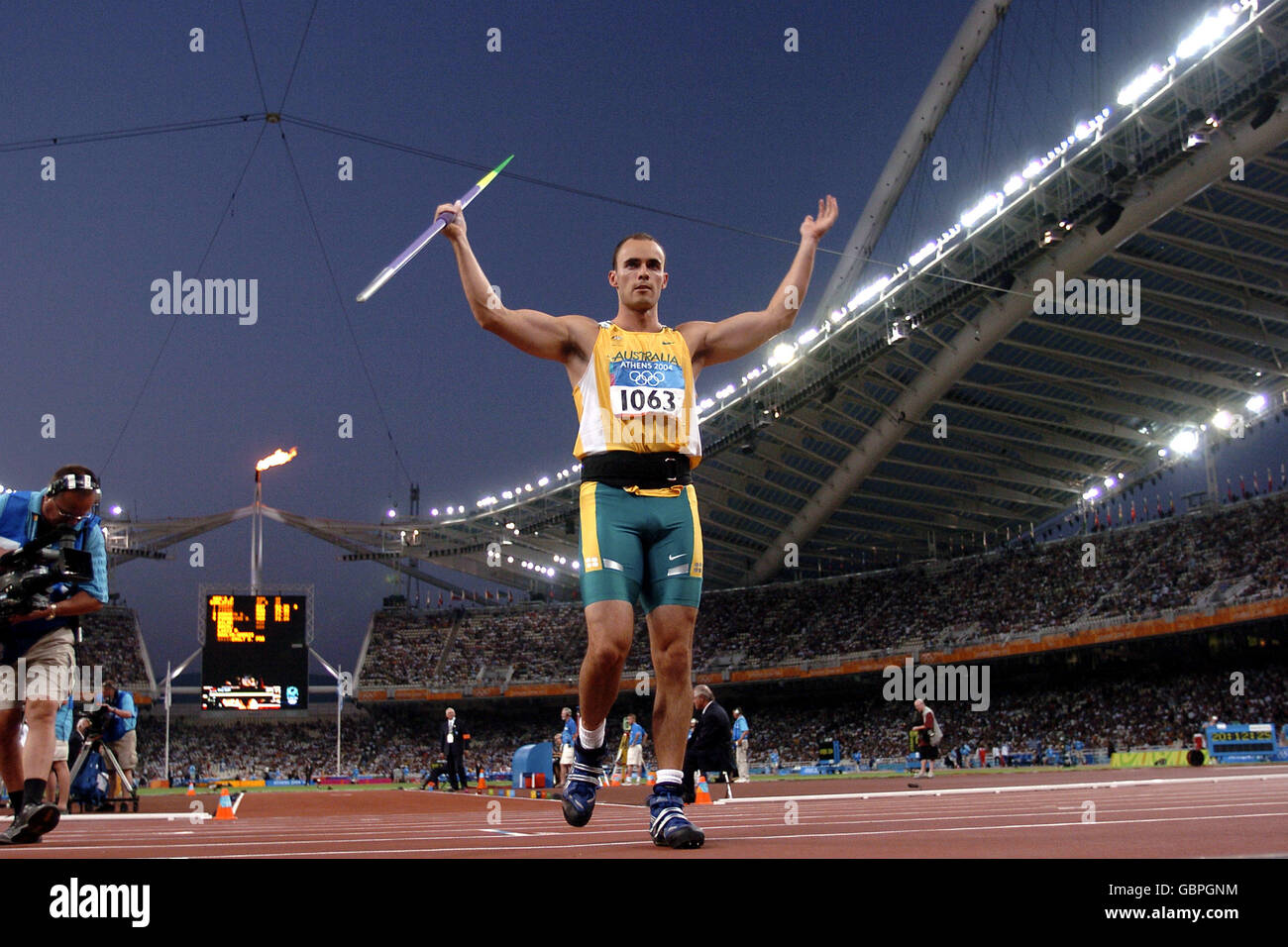 Athletics - Athens Olympic Games 2004 - Men's 100m Final Stock Photo ...