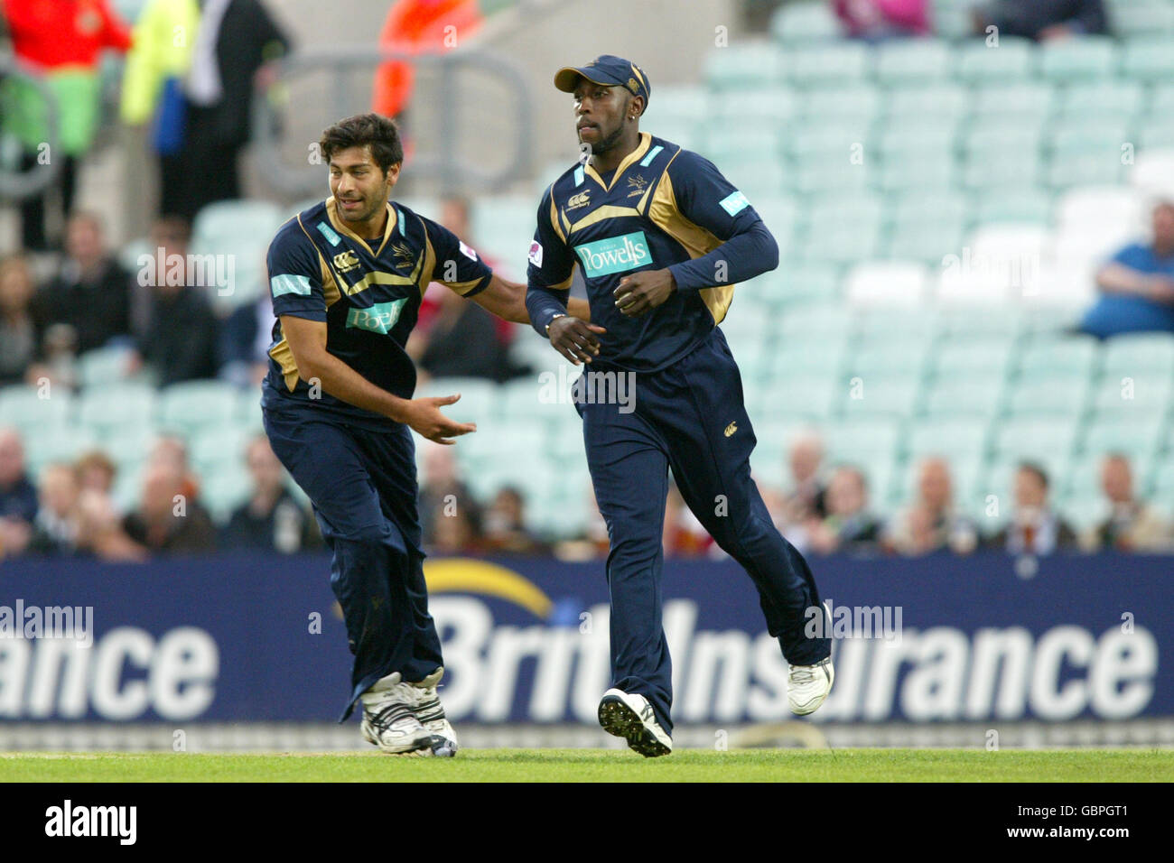 Surrey Celebrates Taking A Catch High Resolution Stock Photography and ...